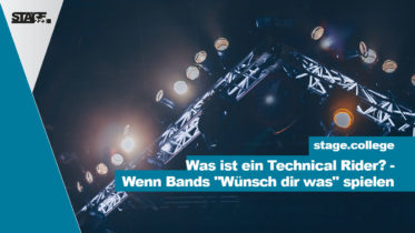 Was ist ein Technical Rider? - Wenn Bands "Wünsch dir was" spielen ...