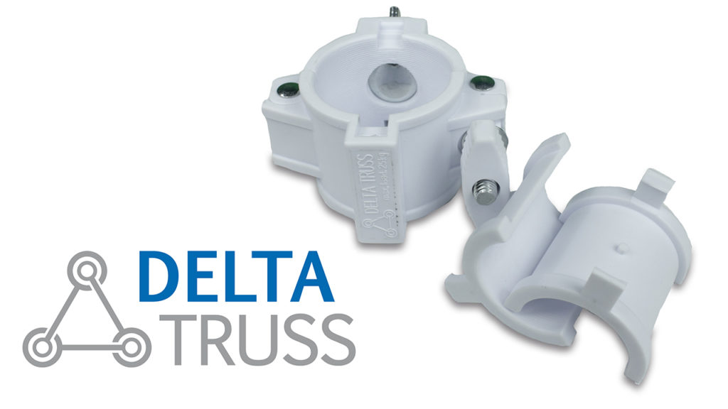 Deltatruss FLEXI CLAMPS sind jetzt auch in weiß erhältlich – stage223