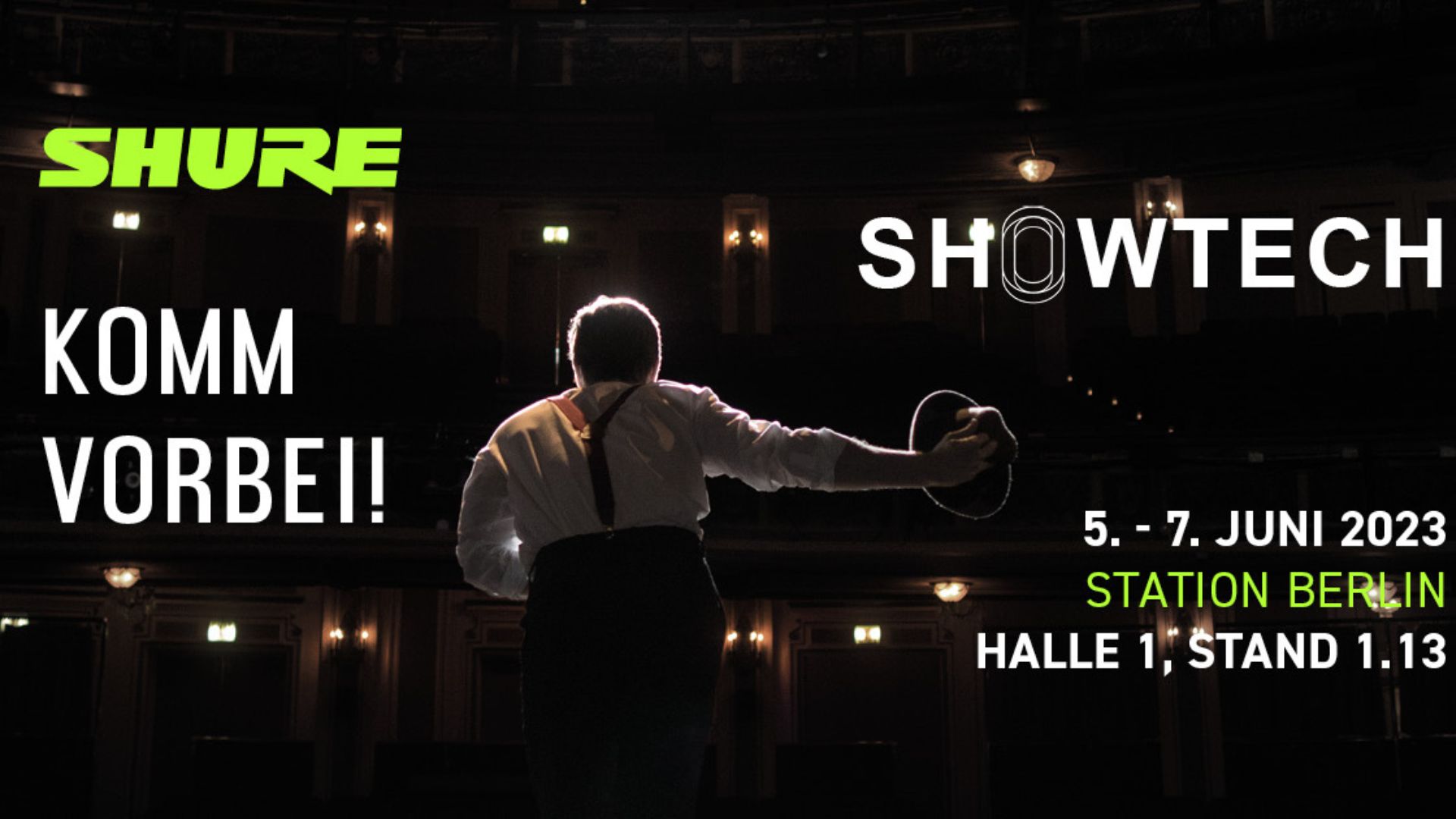 Shure auf der SHOWTECH Messe in Berlin – stage223